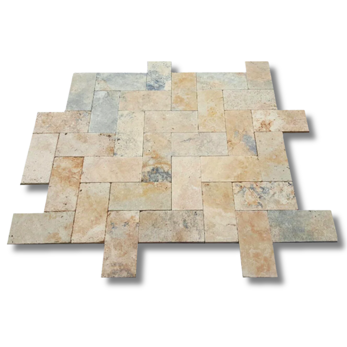 Country Classic Travertine Paver 6 x 12 Tumbled — Sinai Marble and Stone