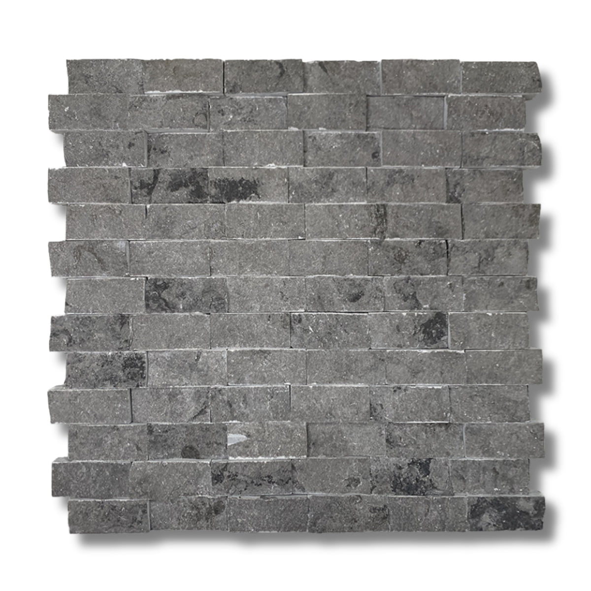 Royal Gray 1 x 2 Split Face Mosaic Tile — Sinai Marble and Stone